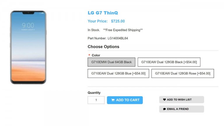 1ShopMobileにデュアルSIM「LG G7 ThinQ/G7+ ThinQ」入荷 – Jetstream BLOG